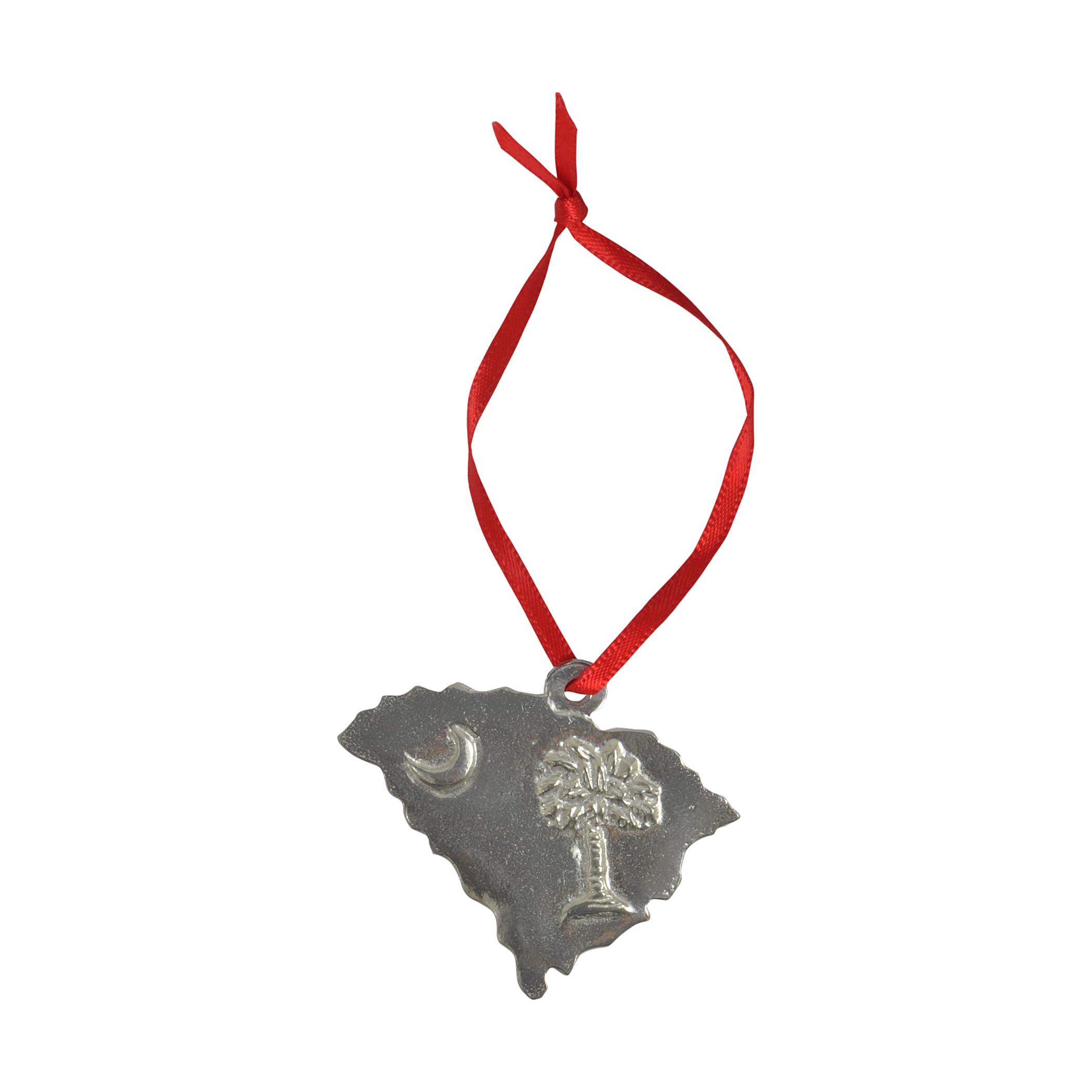 South Carolina Palmetto Moon Pewter Ornament