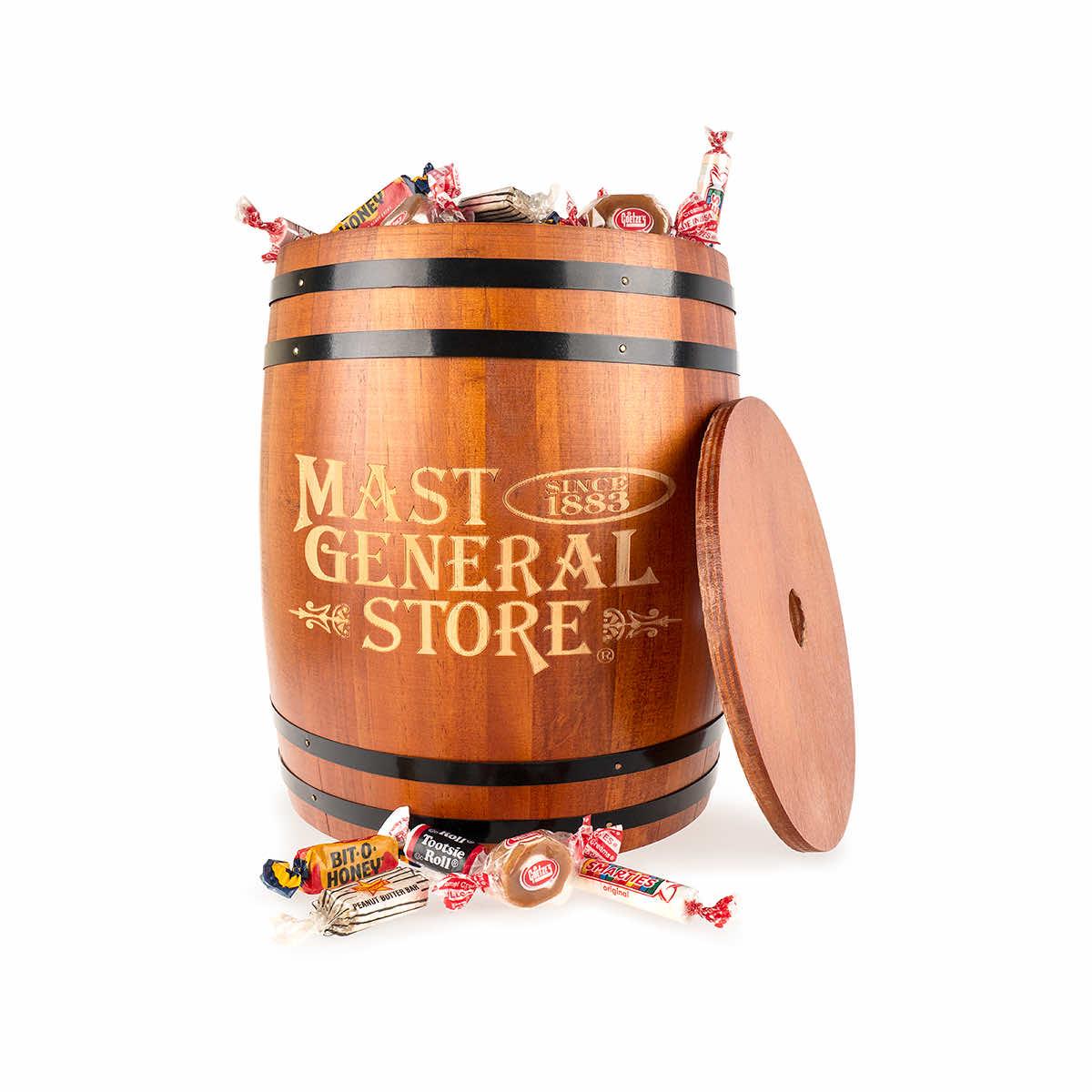 Papa Candy Barrel with Candy