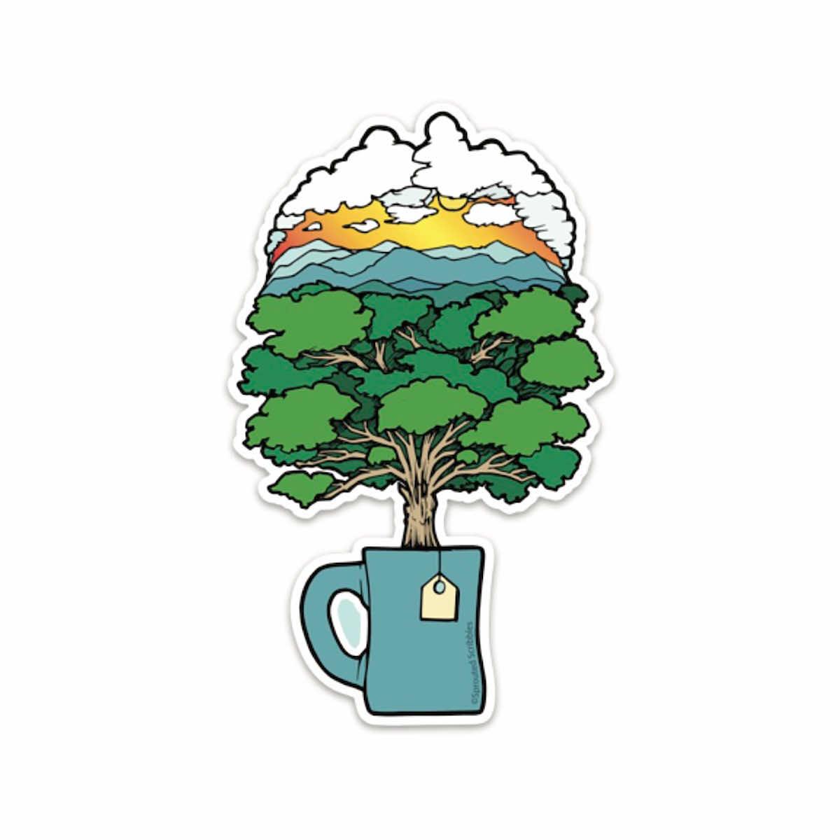 Tree Tea Sticker