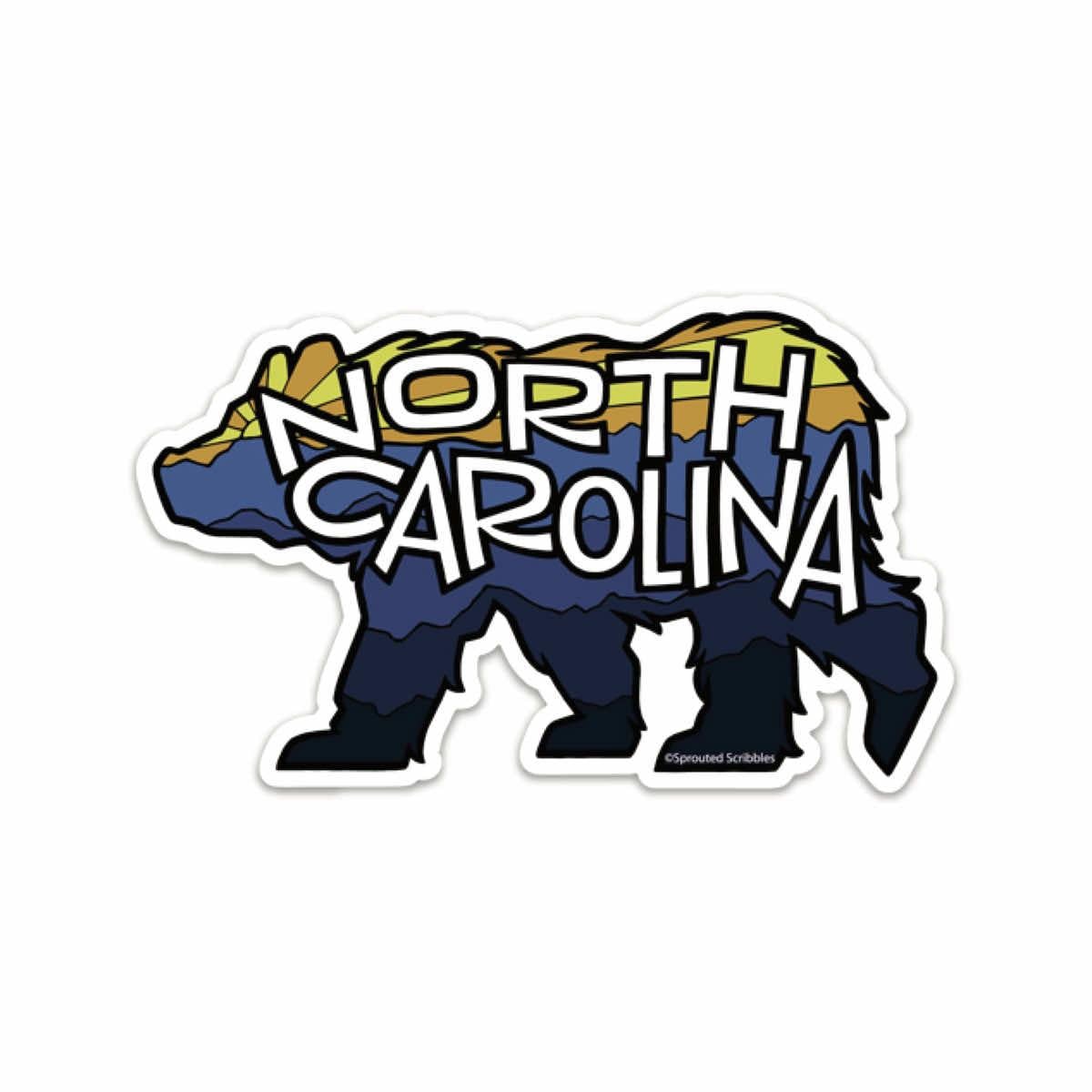 North Carolina Bear Sticker