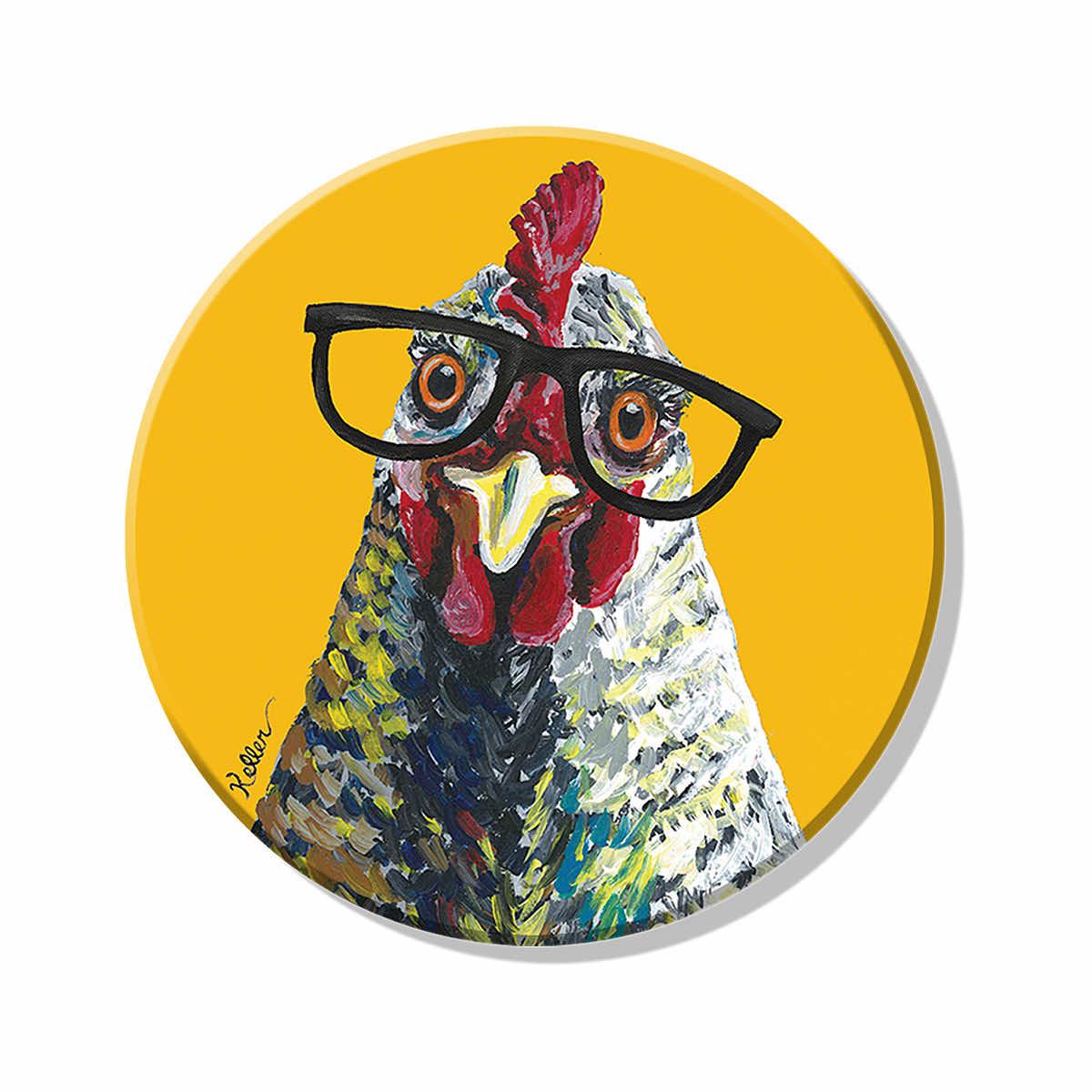 Chicken Glasses Magnet