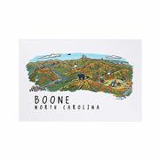 Boone Line Drawing Postcard