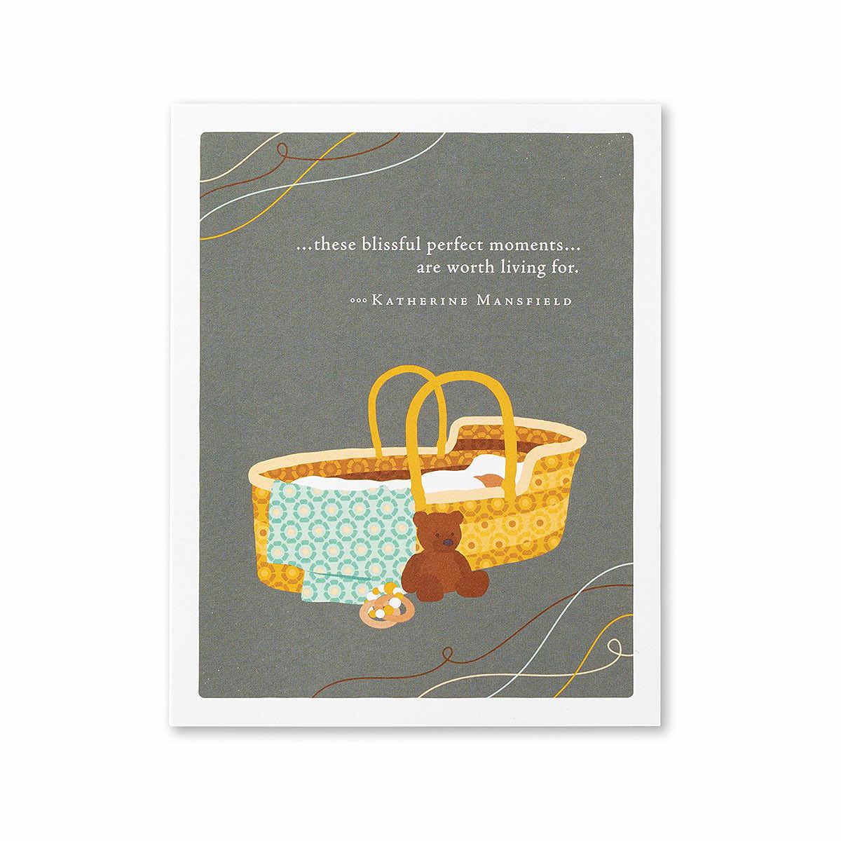 Blissful Perfect Moments Baby Card