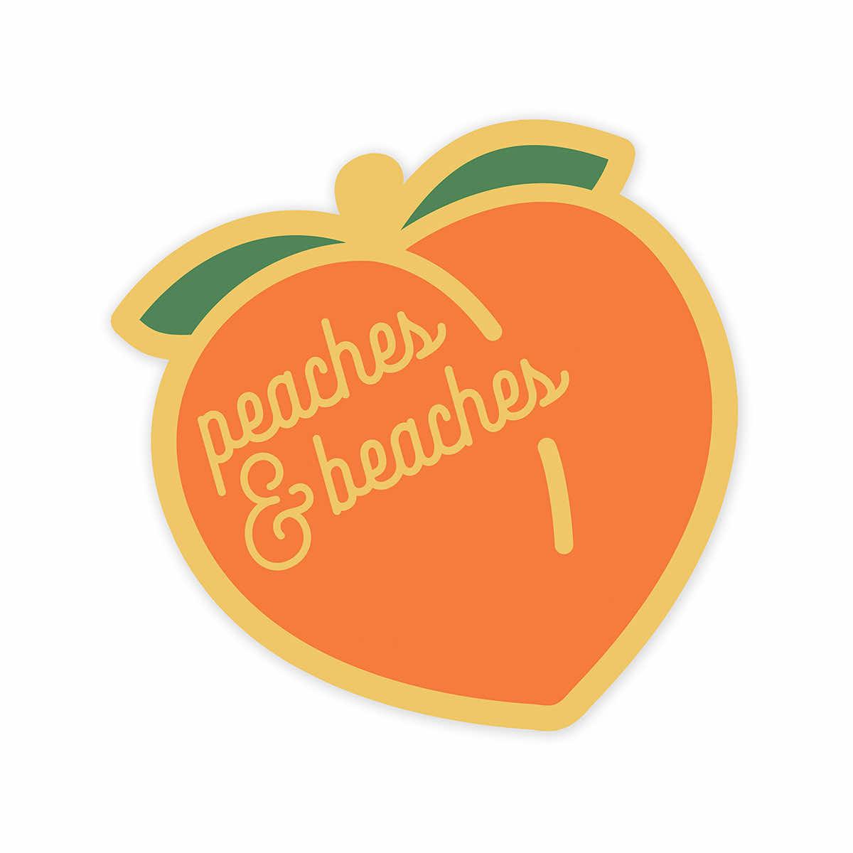 Peaches & Beaches Sticker