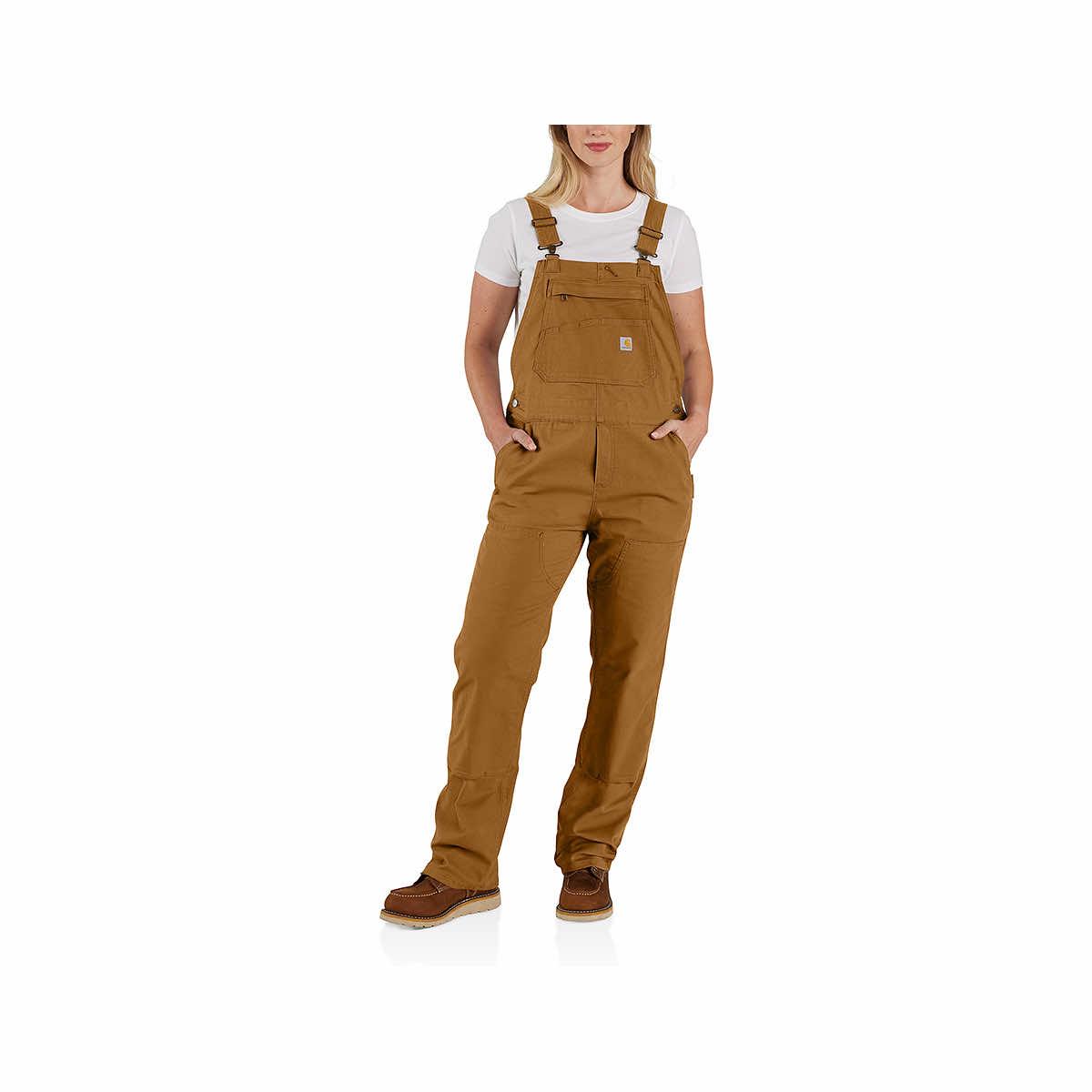 Women's Rugged Flex Loose Fit Canvas Overalls