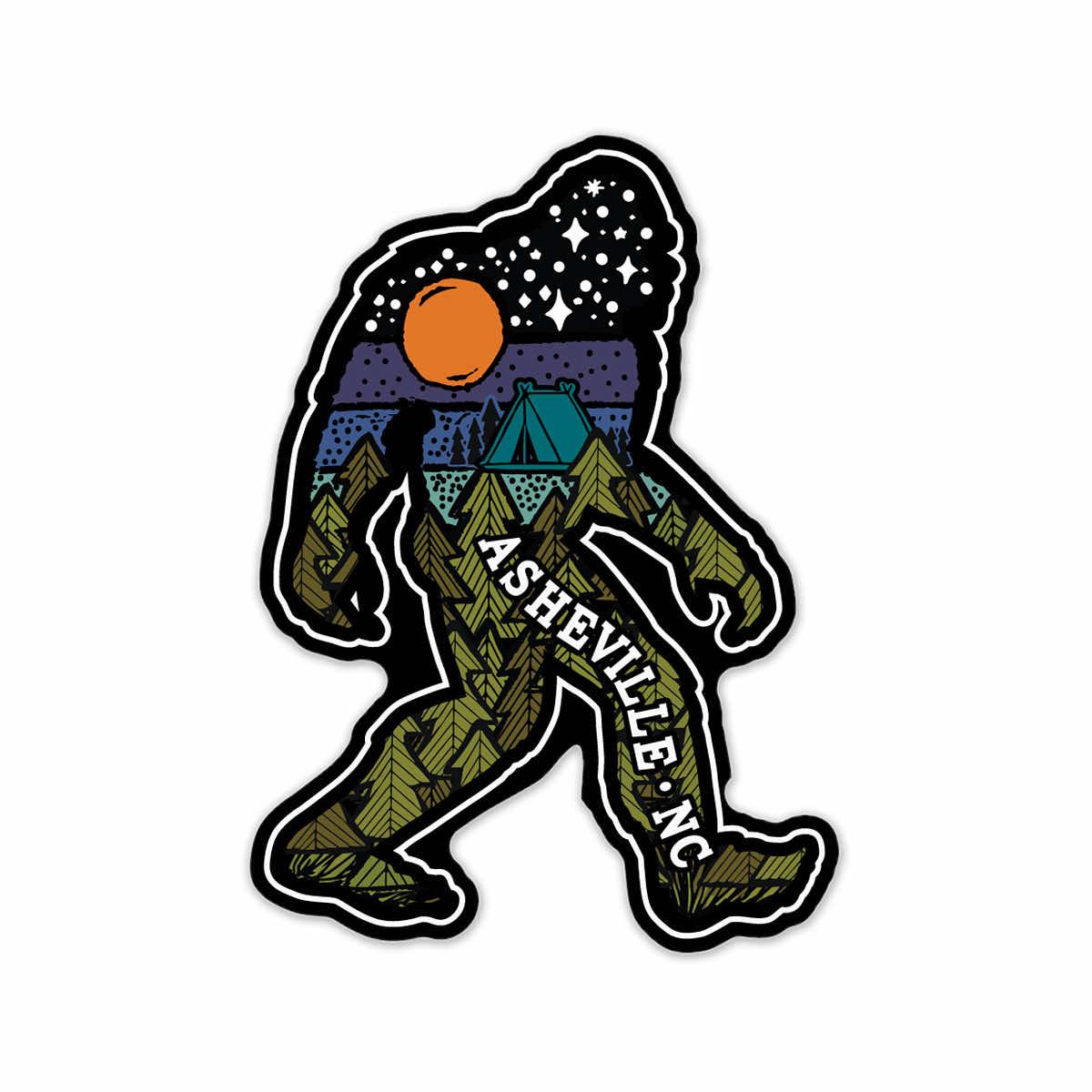 Asheville Bigfoot Sticker