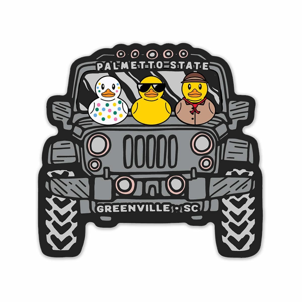 Greenville Palmetto State Ducks Sticker