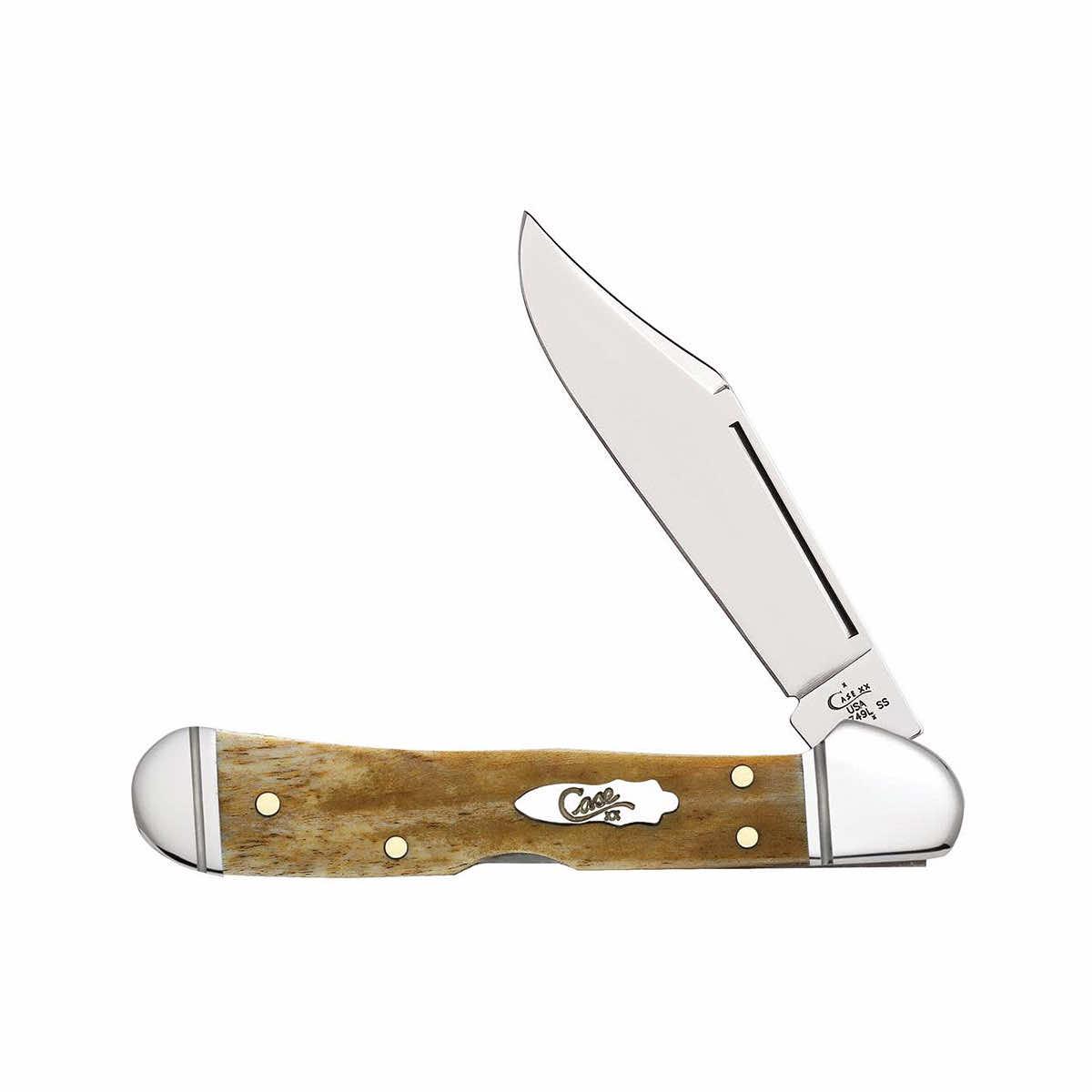 Smooth Antique Bone Mini CopperLock Knife