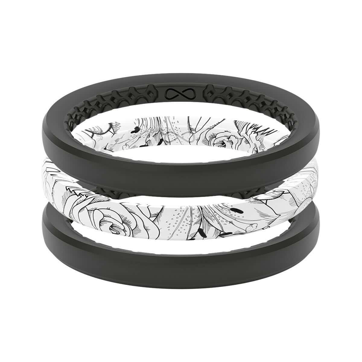 Stackable Silicone Rings - Set of 3