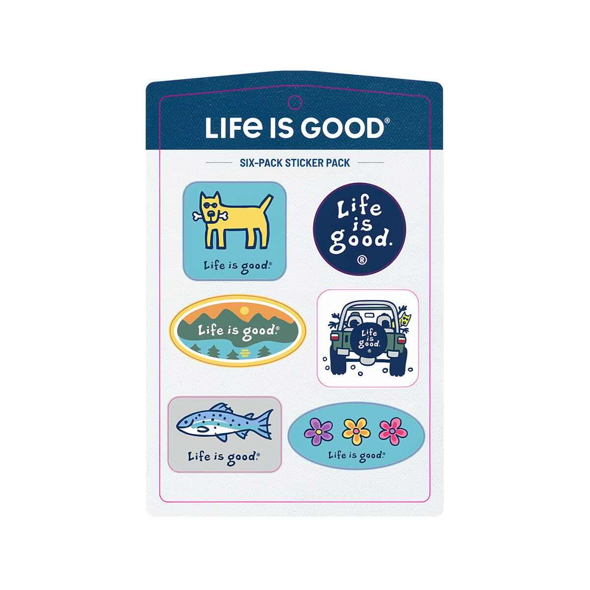 Vintage Six-Pack Sticker Pack